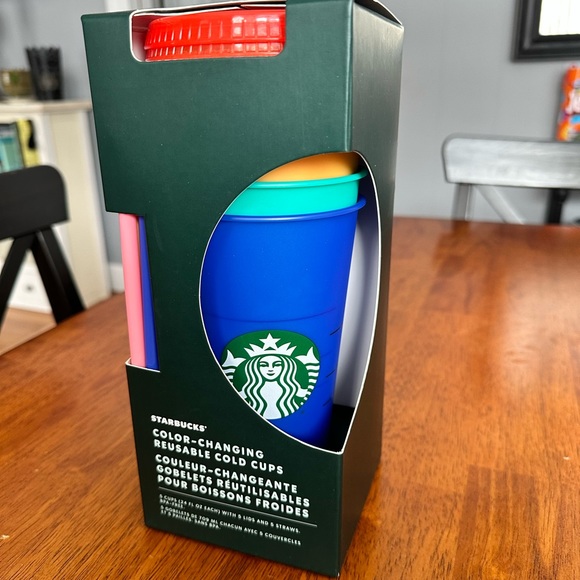 Starbucks | Dining | Starbucks Cold Reusable Color Changing Cups Circa ...